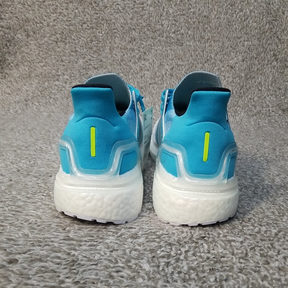 Adidas Size 9.5 Men Ultraboost 20 Signal Cyan Shoe Fv… - Gem
